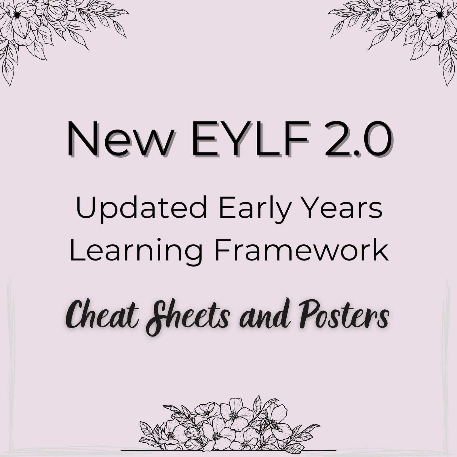 EYLF 2.0 Updated Posters and Cheat Sheets Minimalist Design for ...