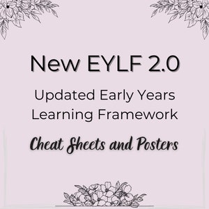 EYLF 2.0 Posters & Cheat Sheets: Minimalist Learning Outcomes - Etsy