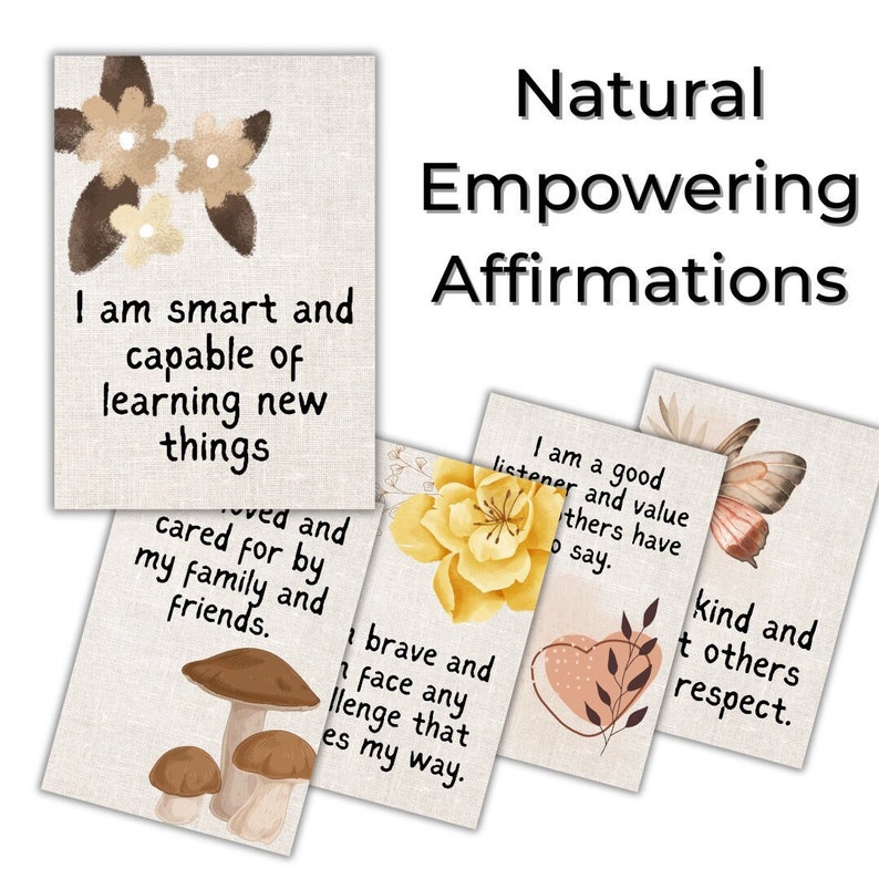 Nature-inspired Affirmation Cards for Children - Early Childhood ...