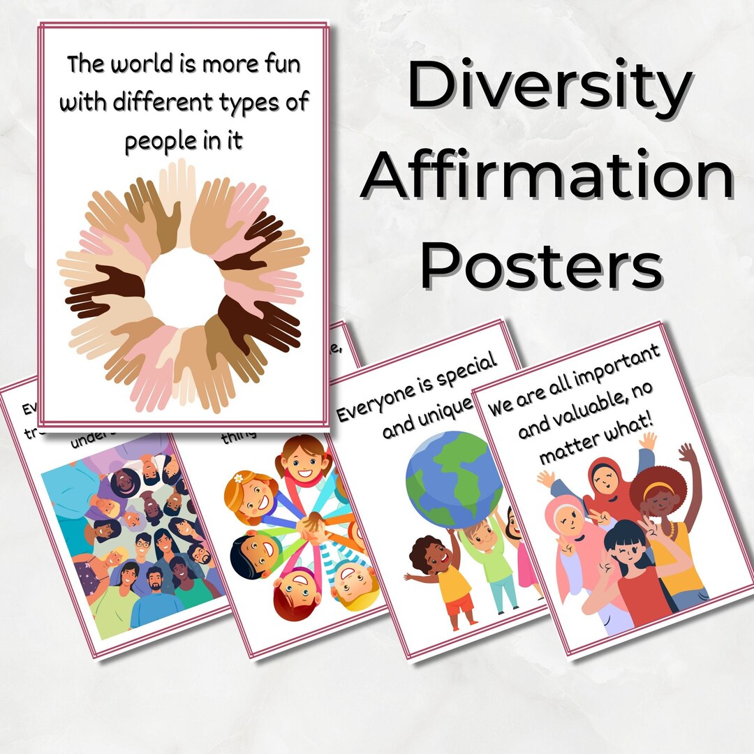 Celebrate Cultural Diversity: Printable Posters and Flash - Etsy