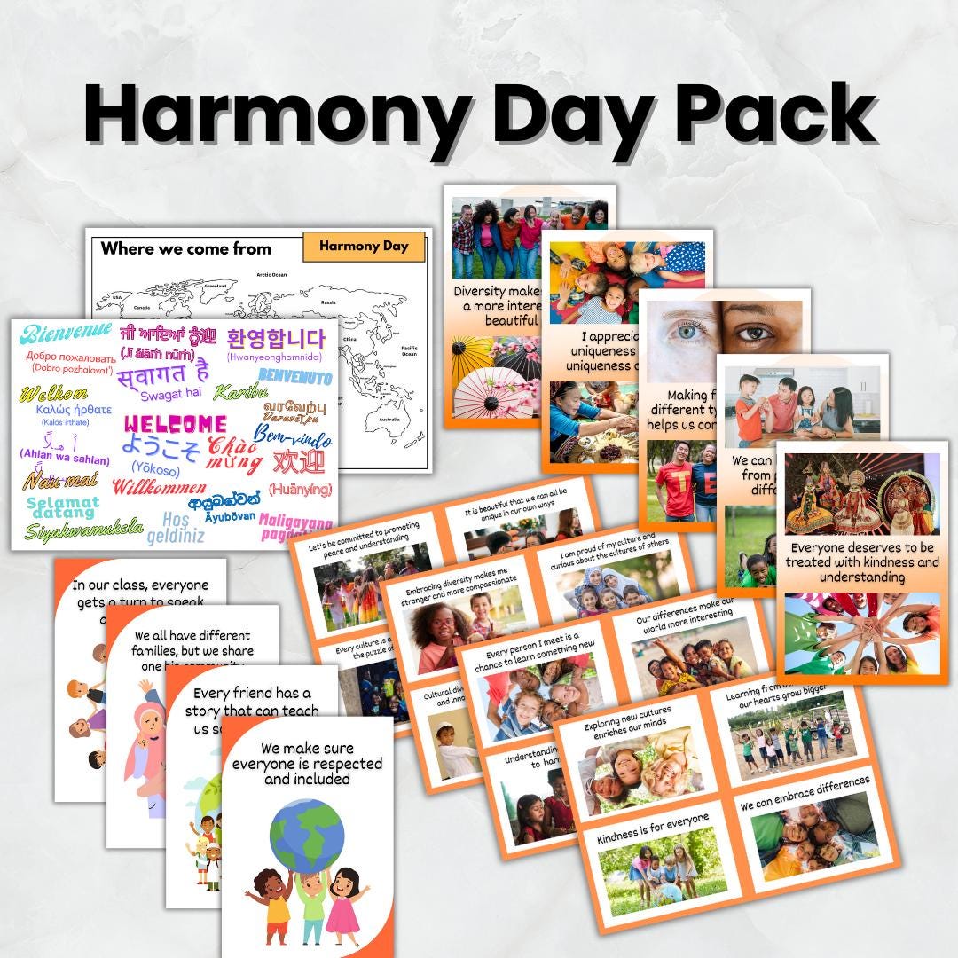 Harmony Day Educators Resource Pack - Early Childhood Resource, Teacher ...