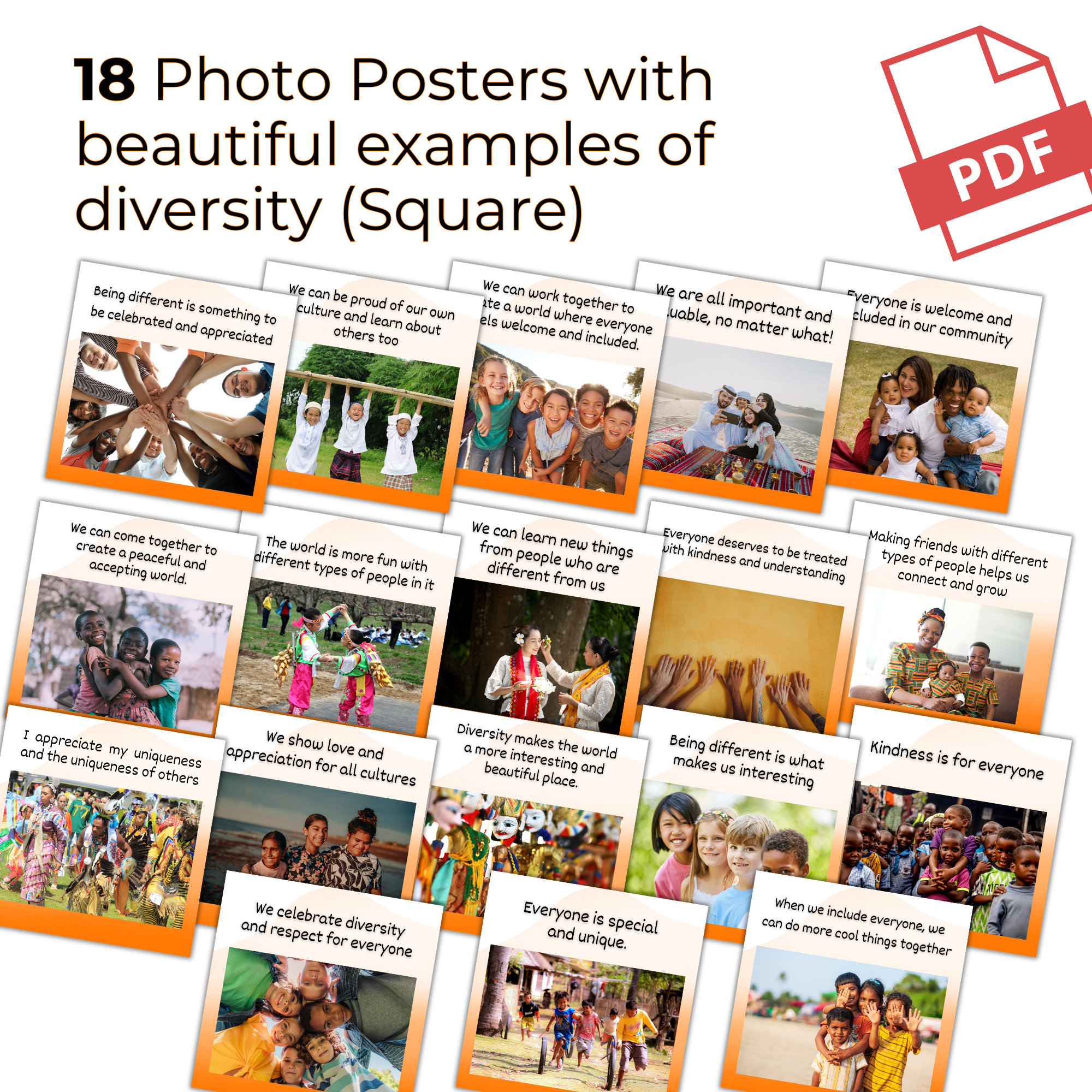 Cultural Diversity Affirmation Flashcards: Multicultural Learning ...