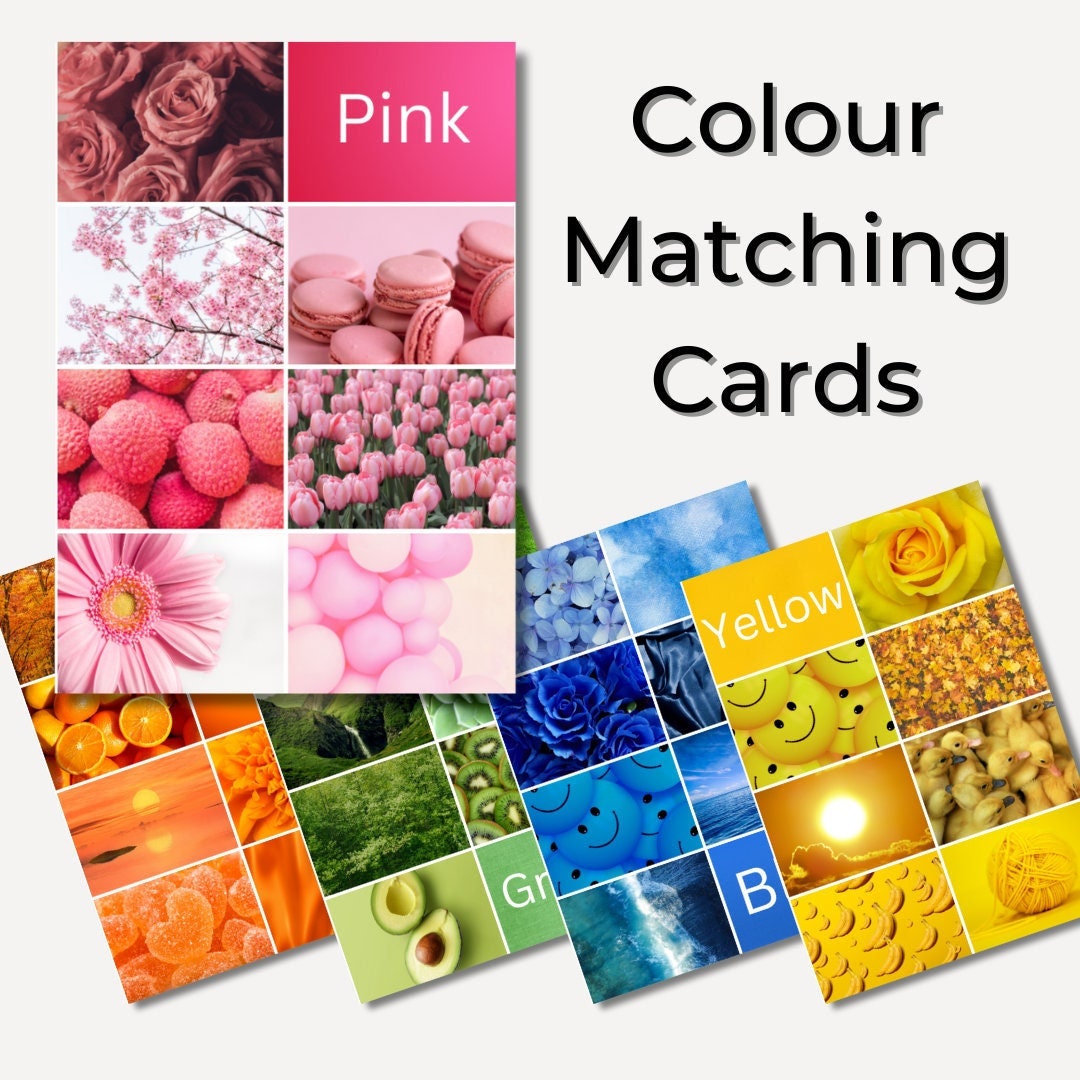 Colour Matching Cards Digital Printable. Ignite Colorful Learning With ...