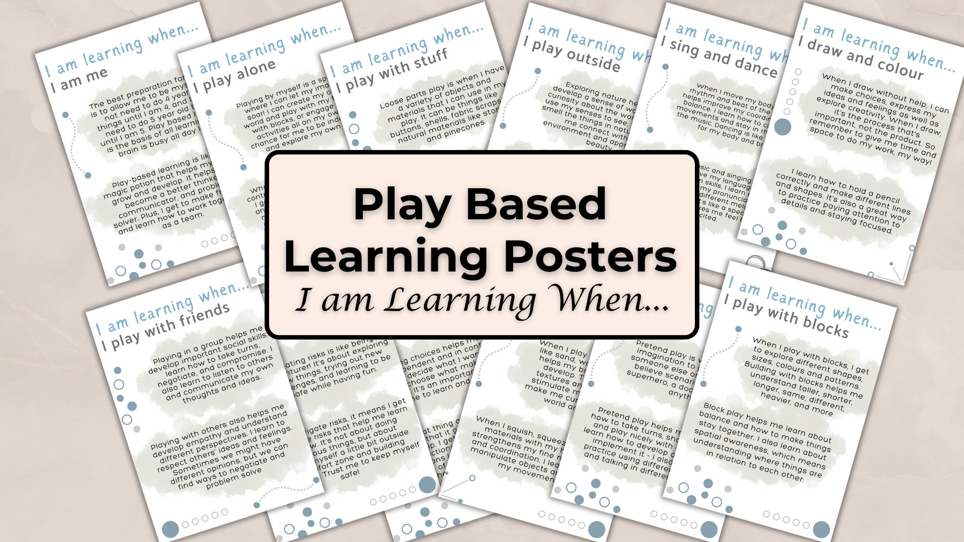 Play-based Learning Posters: Parent-friendly Posters Explaining the ...
