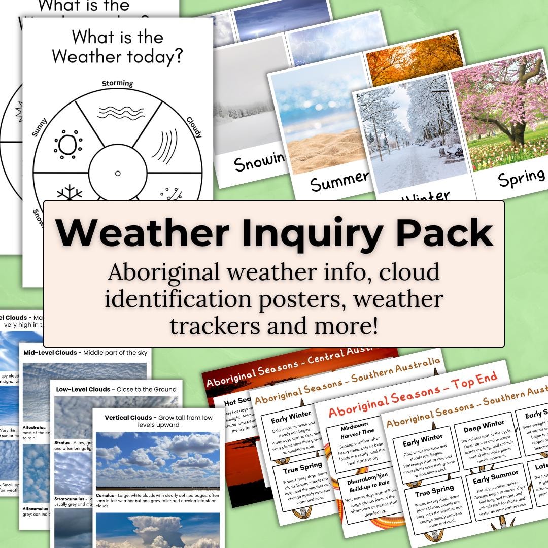 Weather Inquiry Pack – Weather & Seasons Learning Resource Early ...