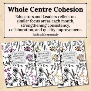 ECE Educational Leader's - Weekly Reflective 12 Month Journal Tailored ...
