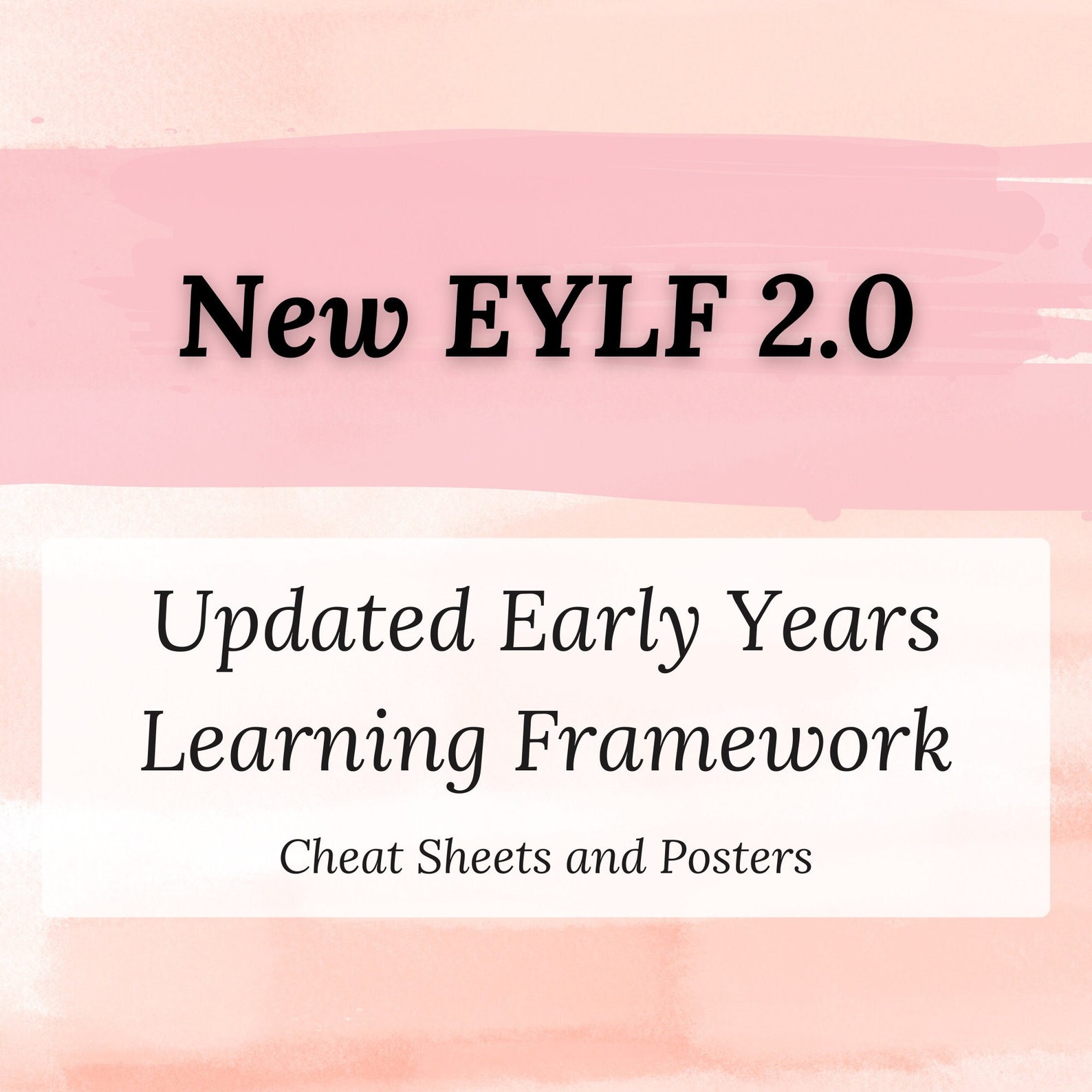 EYLF 2.0 Updated Posters and Cheat Sheets Minimalist Design for ...