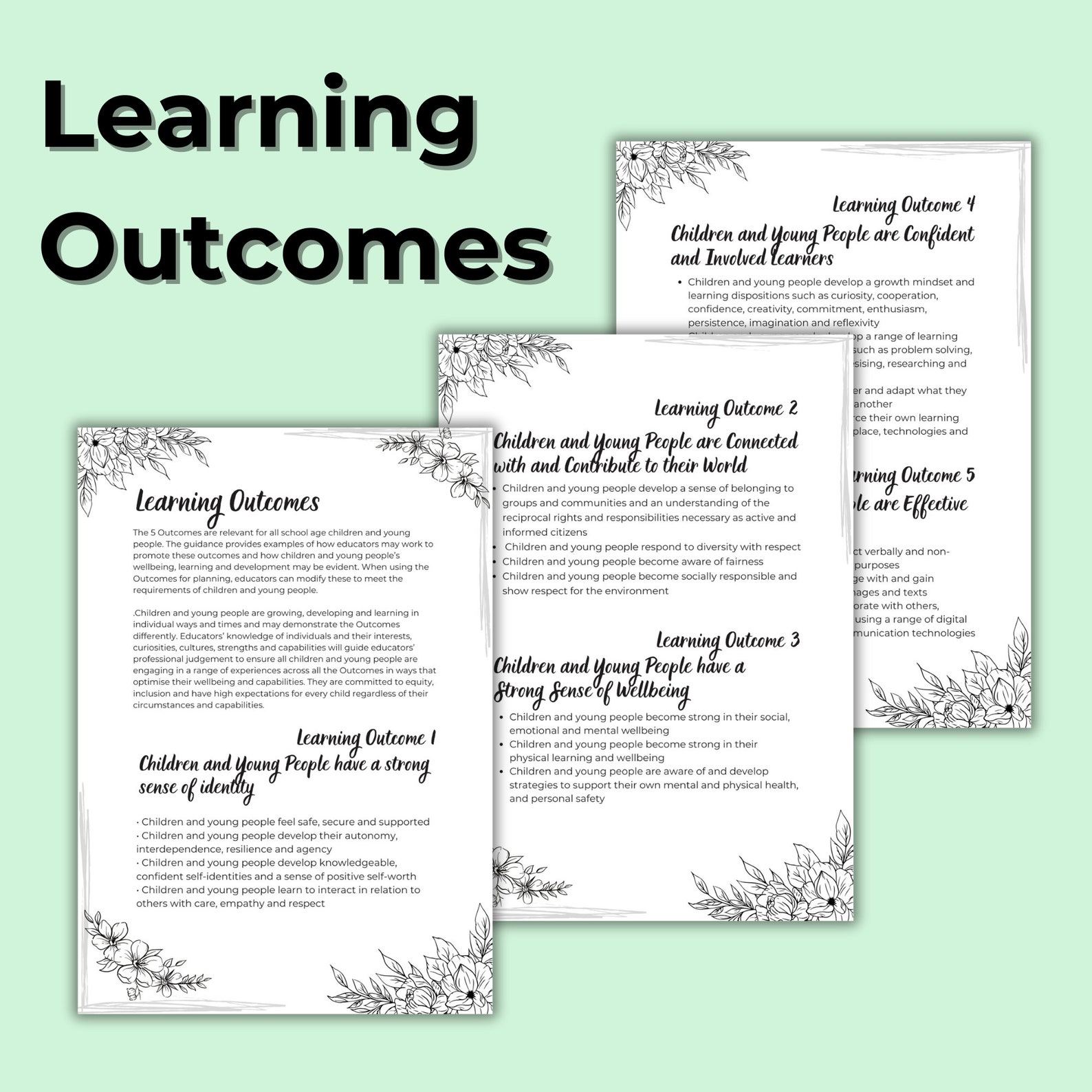 MTOP Posters: Minimalist Learning Outcomes & Principles (digital ...