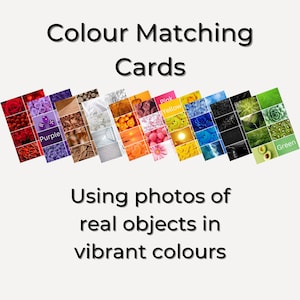 Colour Matching Cards Digital Printable. Ignite Colorful Learning With ...