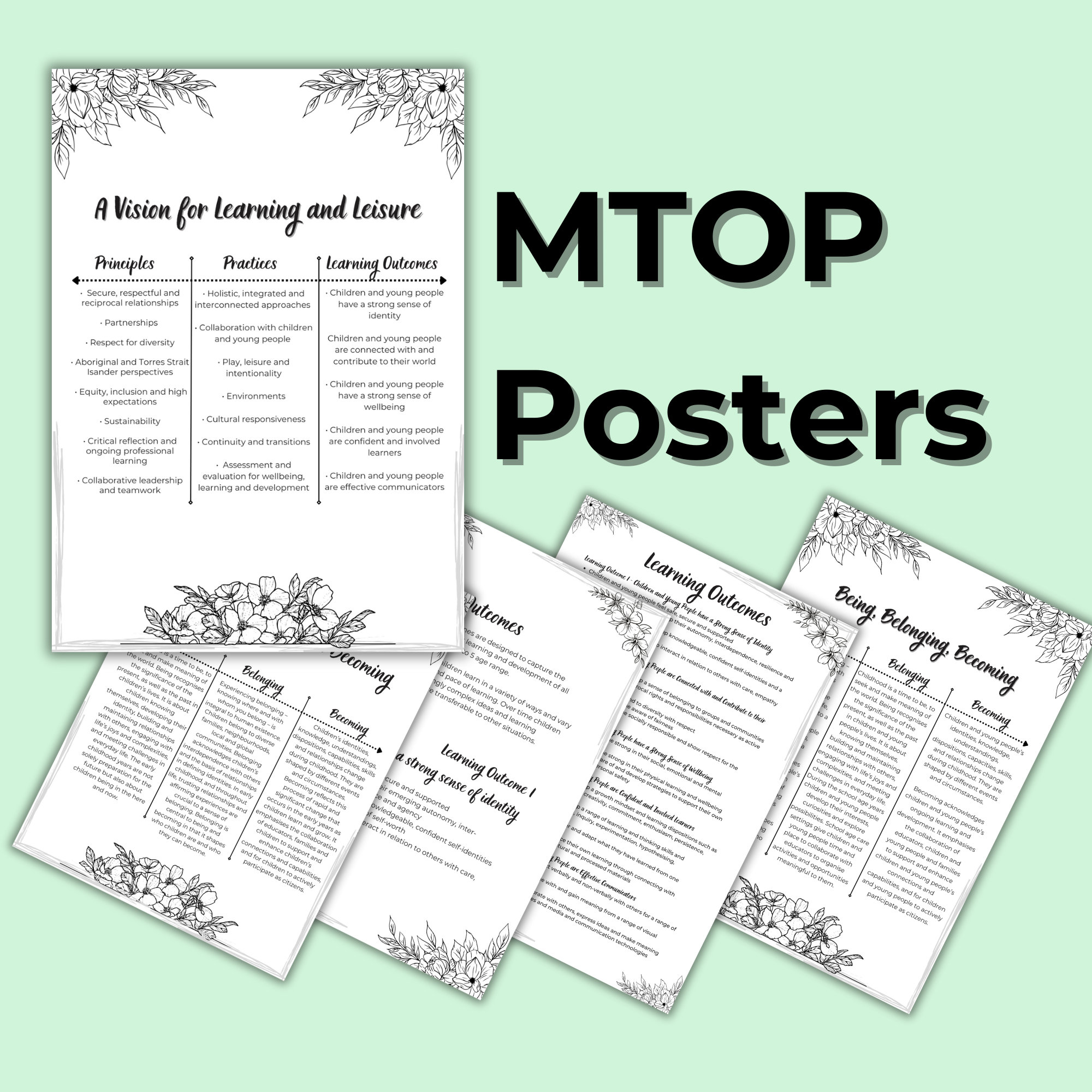 MTOP 2.0 Updated Posters and Cheat Sheets - Minimalist Design for ...
