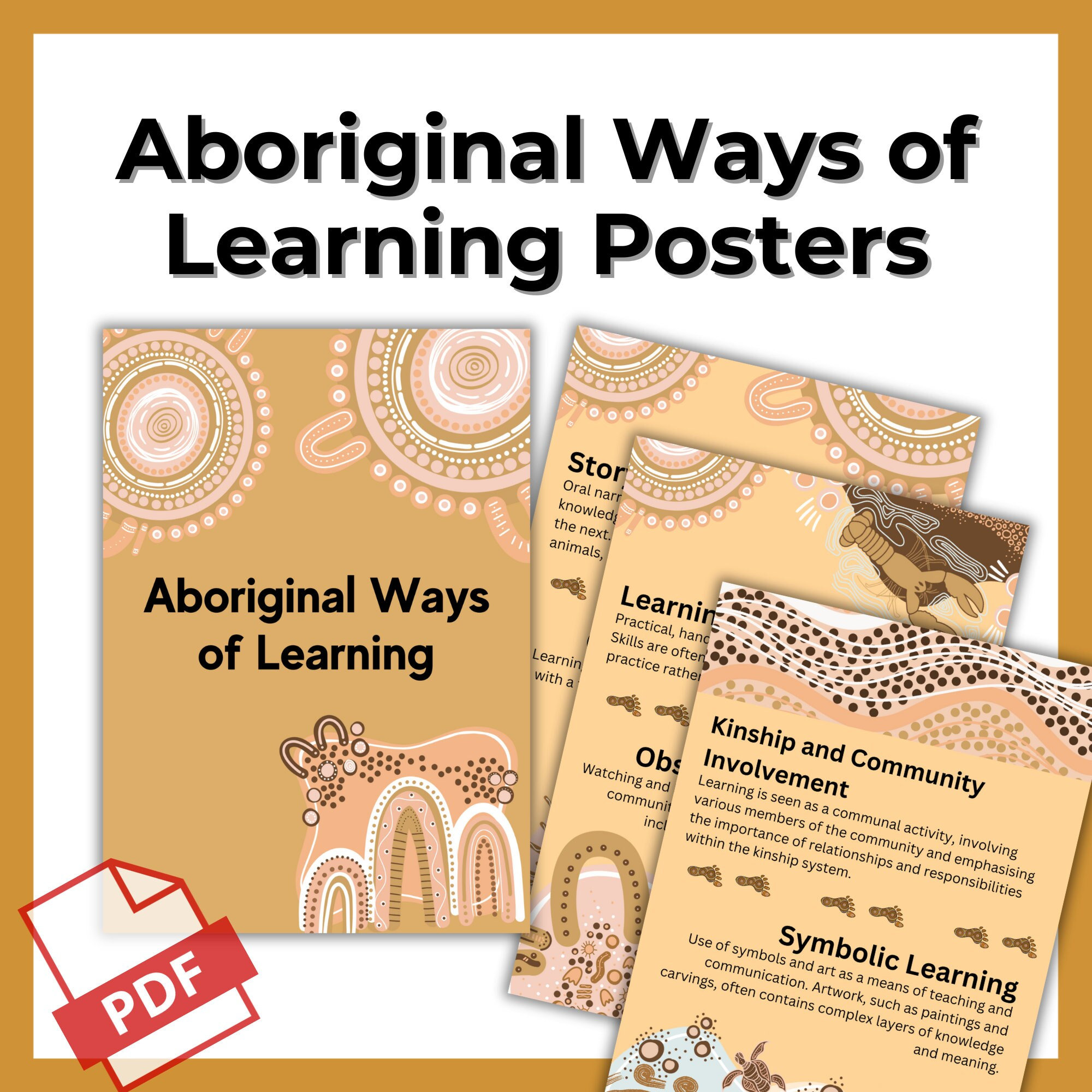Aboriginal Ways of Learning Posters - Designed for Early Childhood ...