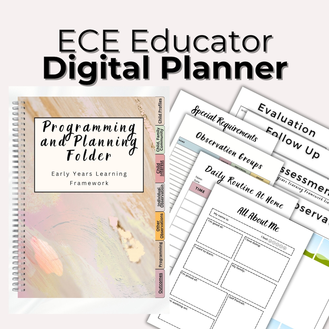 Ultimate Ece Educator Digital Planner Tailored To The Updated Eylf