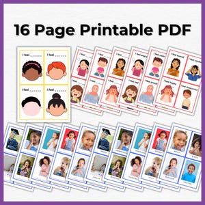 Emotions and Feelings Flashcards Bundle for Early Childhood Educators ...