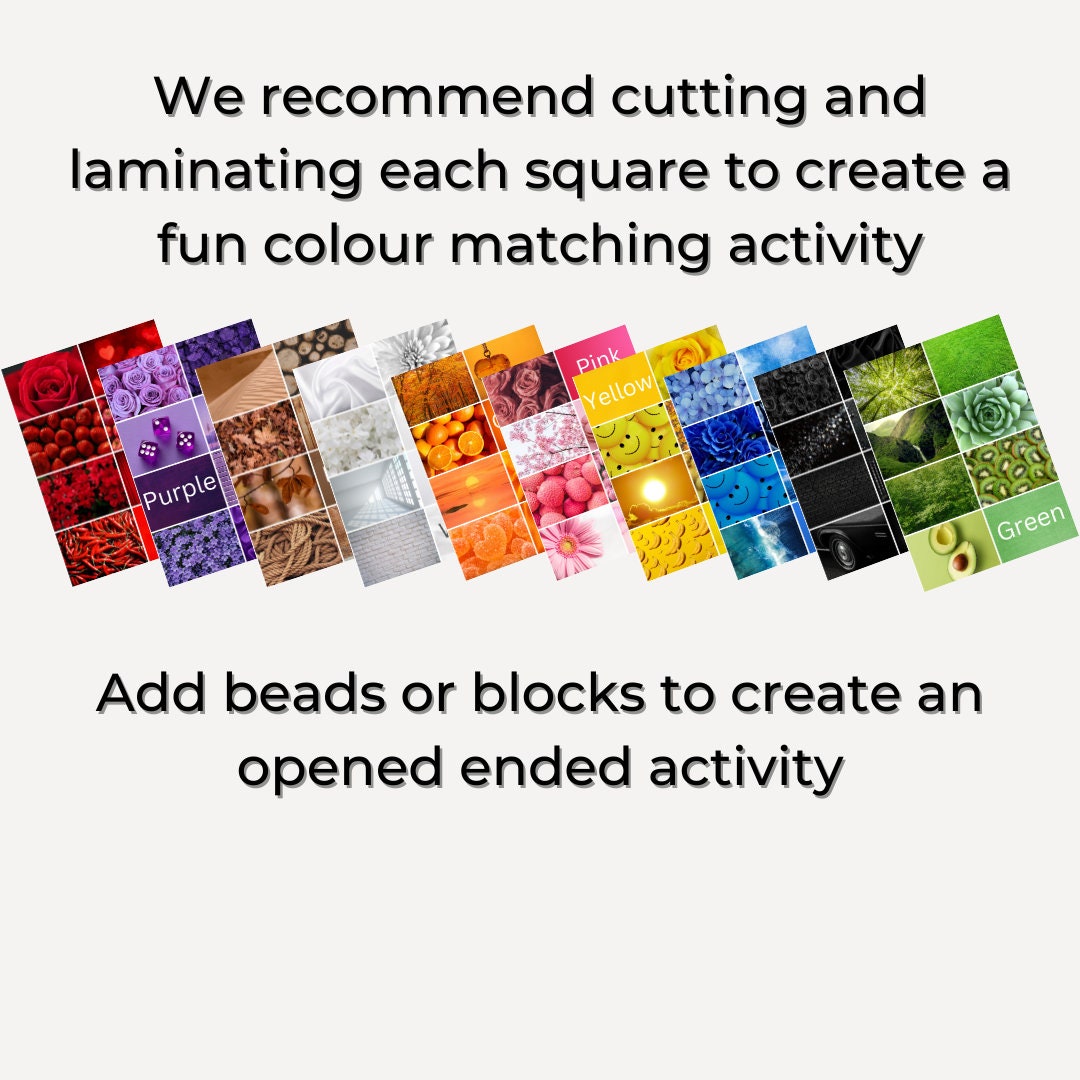 Colour Matching Cards Digital Printable. Ignite Colorful Learning With ...