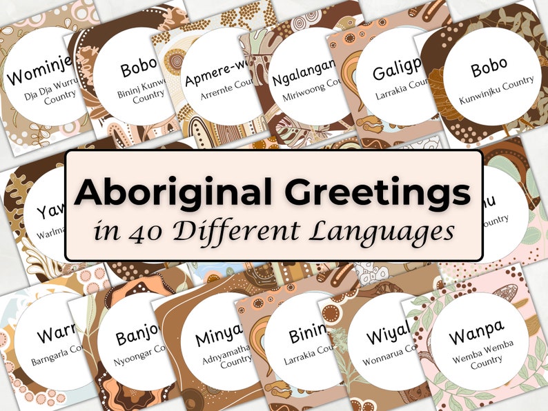Aboriginal Greetings: 40 Languages for Early Education (digital ...