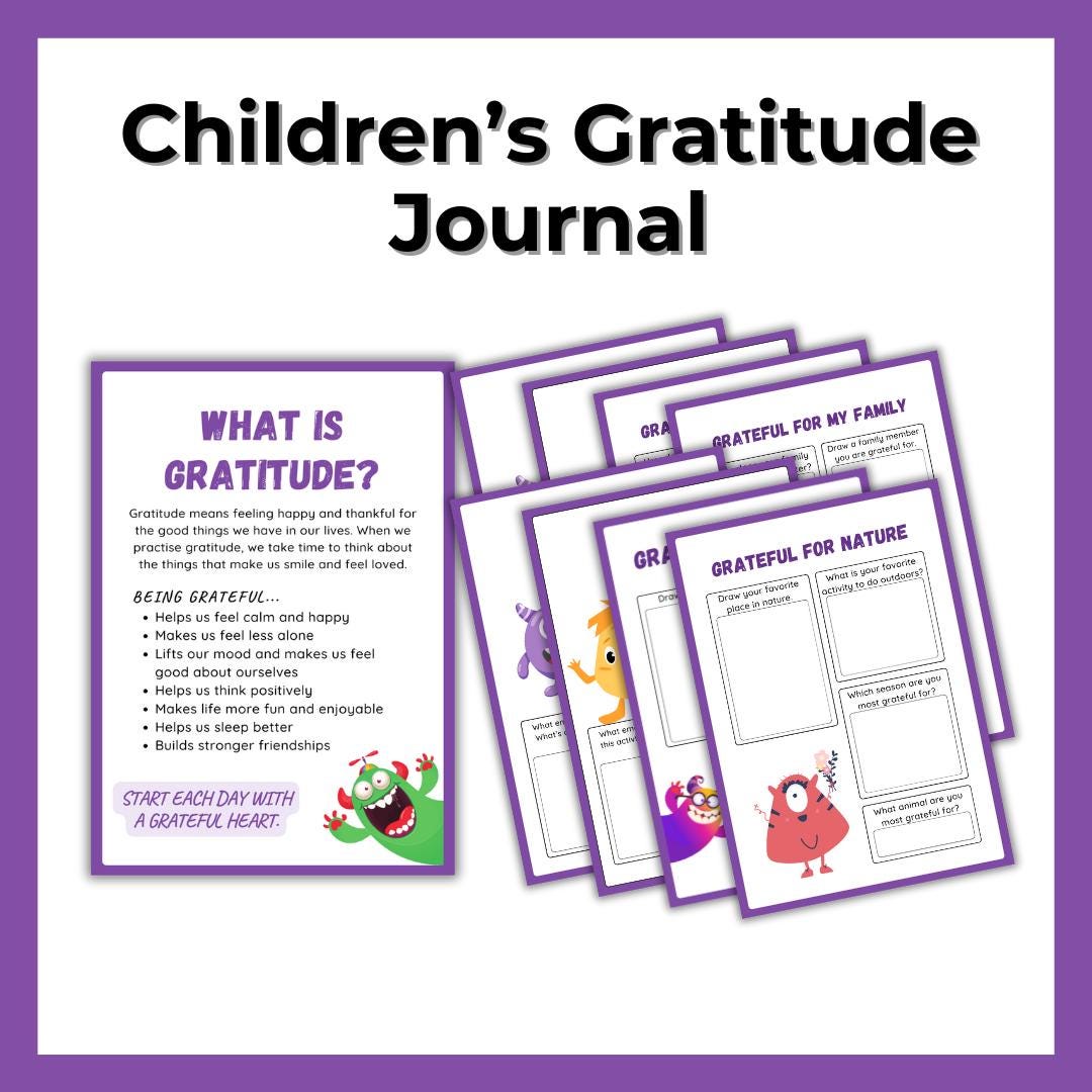 Children's Gratitude Journal for Teachers and Early Childhood Educators ...