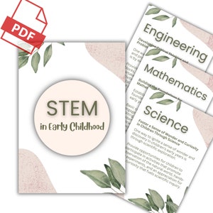 STEM Education Early Childhood Poster Set. EYLF Science Technology ...