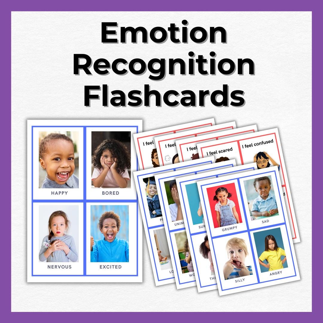 Emotions and Feelings Flashcards Bundle for Early Childhood Educators ...