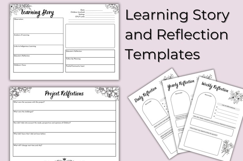 EYLF 2.0 Educator Bundle: Posters, Cheat Sheets, Reflection Templates ...