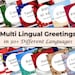 Multilingual Greeting Signs From Diverse Cultures - Designed for Early ...