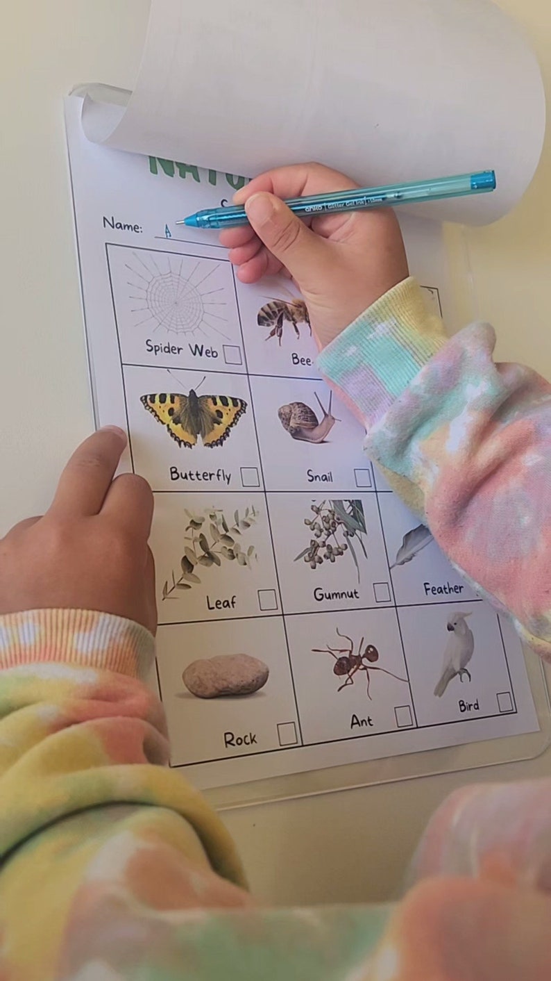 Nature Walk Scavenger Hunt Printable Checklist. Australian Flowers ...