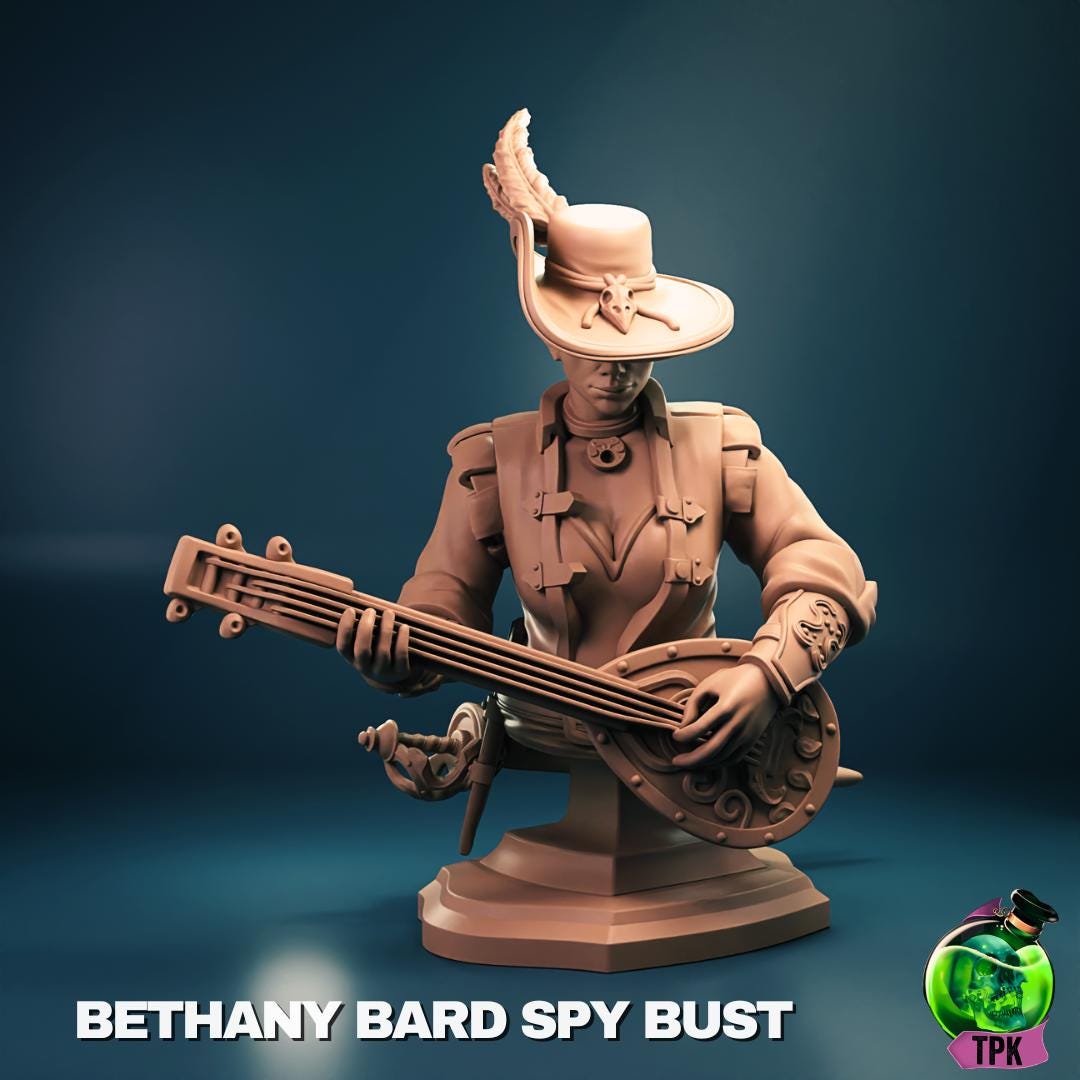 Bethany Bard Spy Bust - TPK Labs Licensed Printing - Etsy