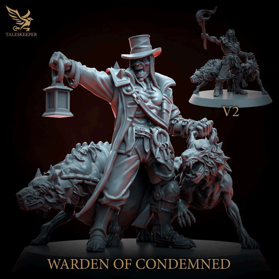 Warden of the Condemned / 1 Models / Wargaming Proxies / Multi Part ...