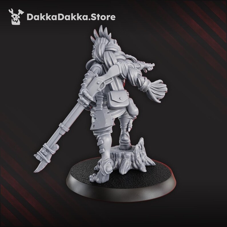 Mar-duk Tribe Preytracer / Tribal Elvish Character Wielding Rifle ...