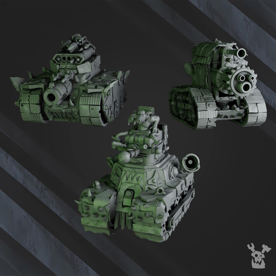 Gobbo Wagons / Goblin Tanks / 3 Models / Wargaming Proxies / Skirmish ...