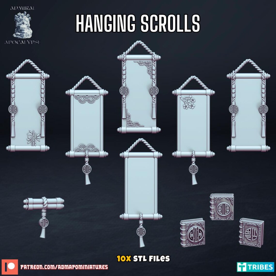 Hanging Scrolls / Basing Bits / Diorama / Tabletop Terrain - Licensed ...