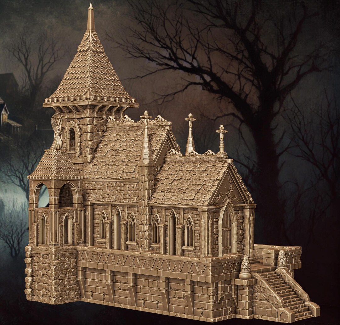 The Accursed / Multipart Modular Monastery / Diorama / Tabletop RPG ...