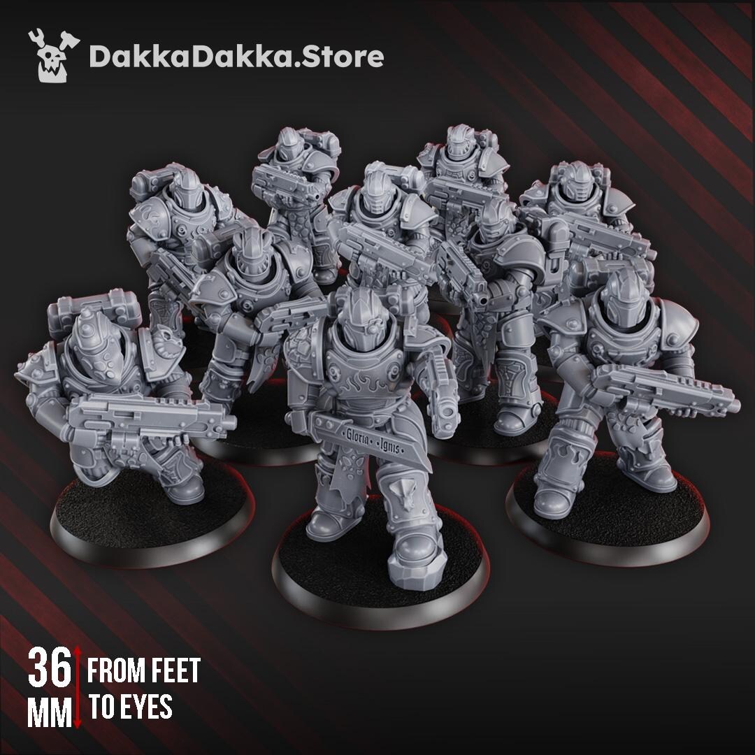 Ignisaurus Clan Warriors Tactical Squad / Sci Fi Soldiers / 10 Models ...