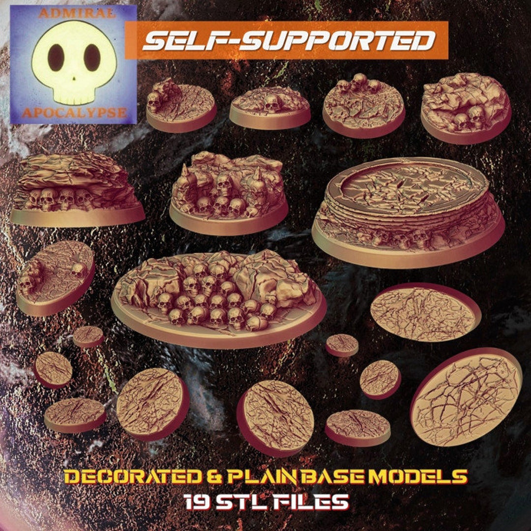 Abandoned World Set Bases / Full Bases / 25mm, 32mm, 40mm, 60mm / 25mm ...