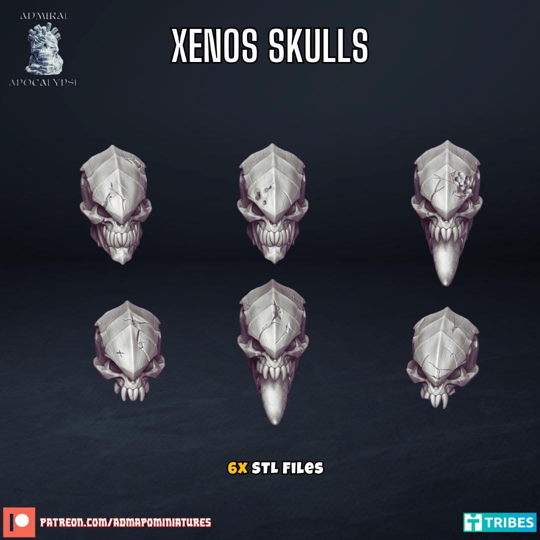 Skulls / Humanoid, Cyclops , Xenos / Basing Bits / Diorama / Tabletop ...