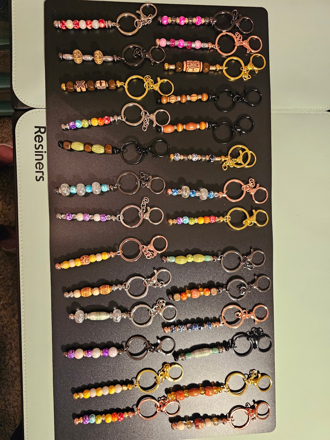 Beaded Keychains Assorted Colors - Etsy