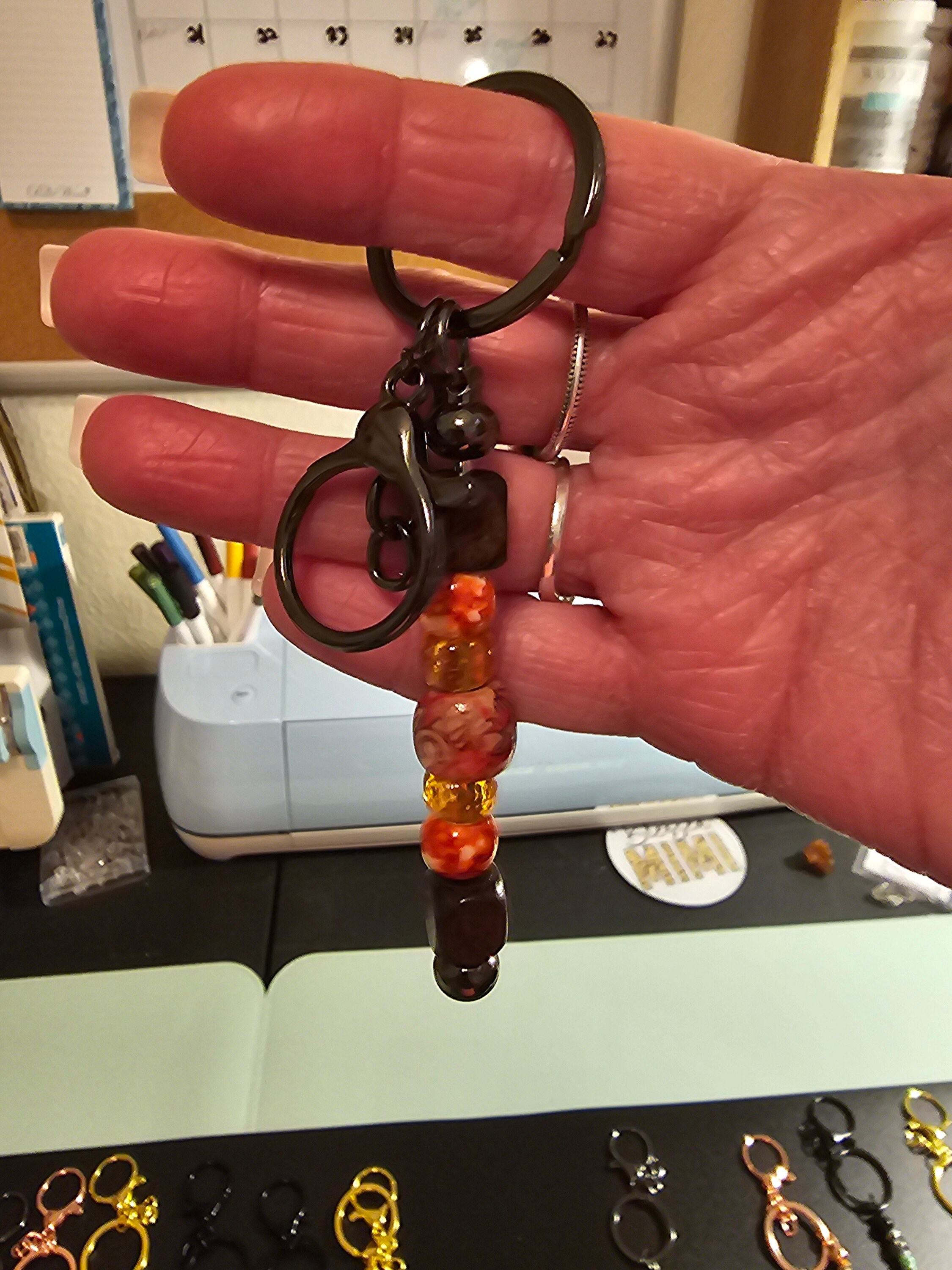 Beaded Keychains Assorted Colors - Etsy