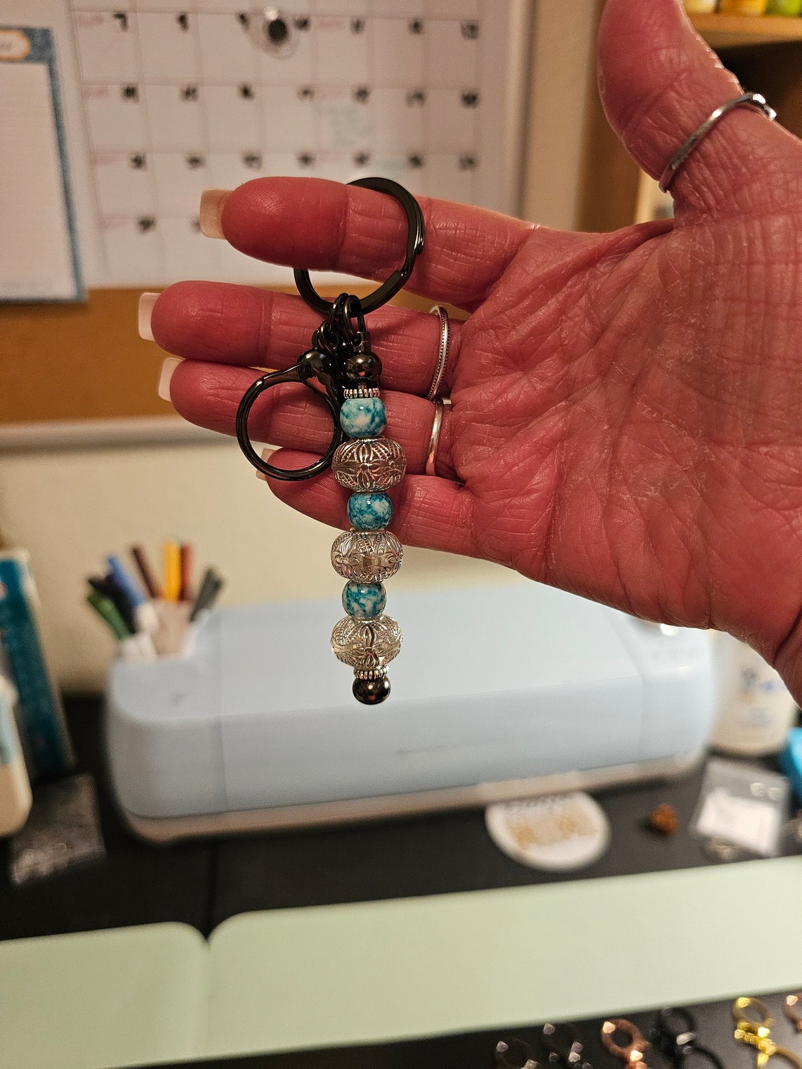 Beaded Keychains Assorted Colors - Etsy