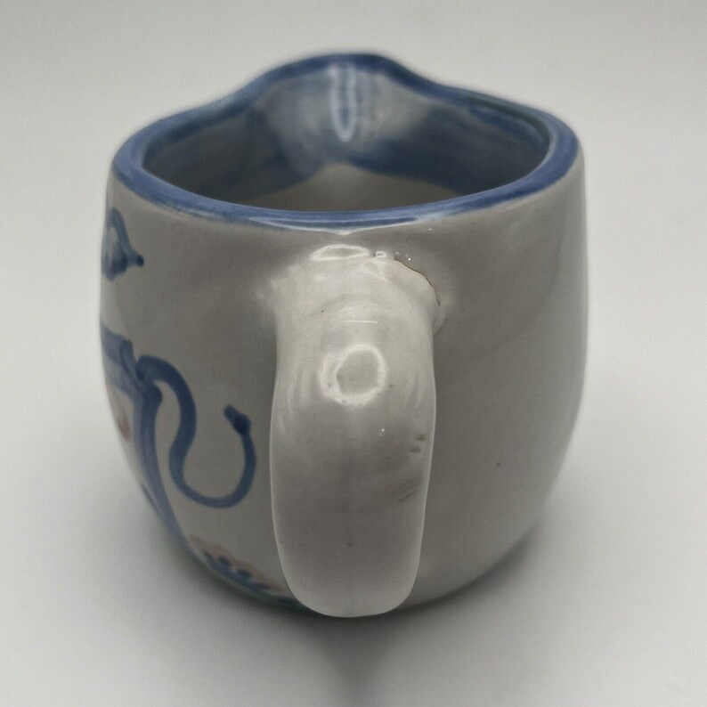 M A Hadley Pottery Cow Creamer Pitcher 2.5 Tall Stoneware Hand Painted ...