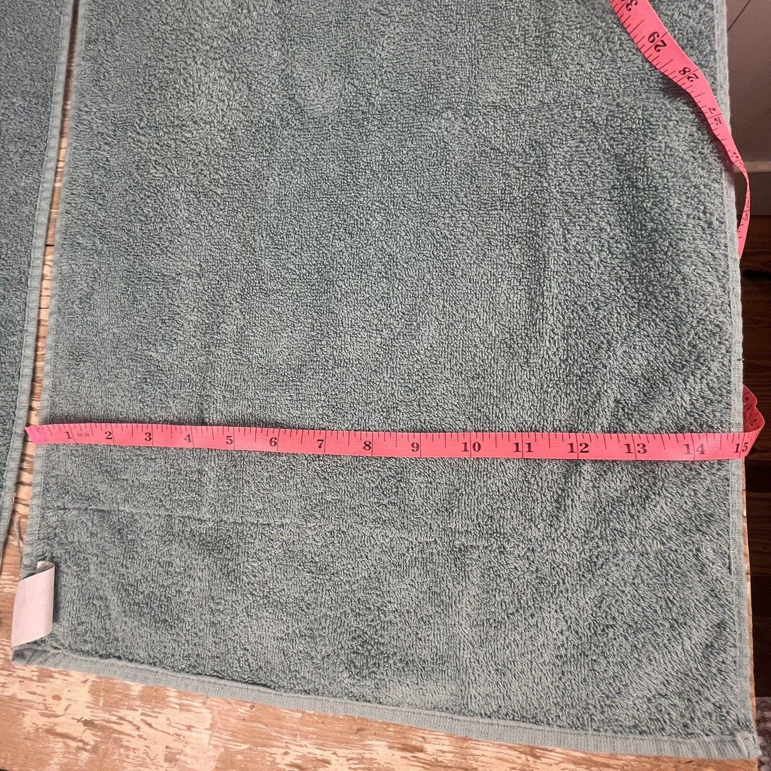Vintage Set 6 Cannon Aqua Green Bath Hand Wash Towels Floral Satin ...