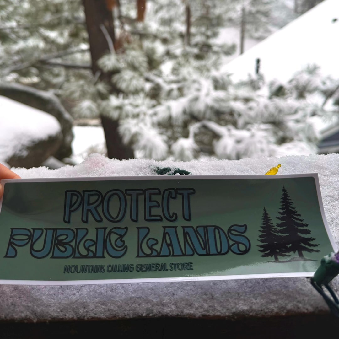Retro “protect Public Lands” Sticker — Waterproof Vinyl - Etsy
