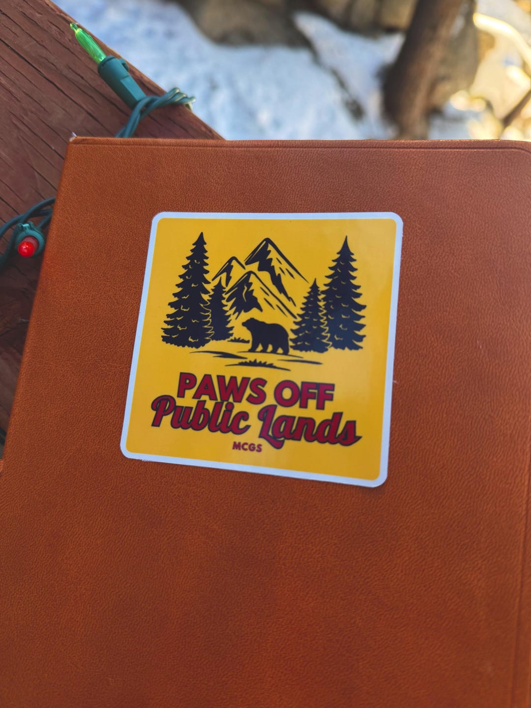 Retro Square "public Lands in Public Hands" Waterproof Vinyl Sticker ...