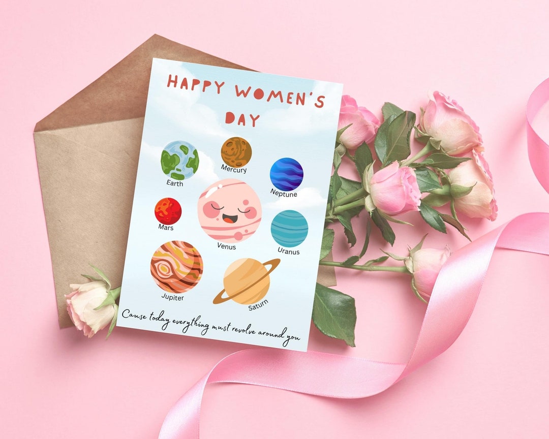 Womens Day Digital Card, Printable Card, Feminist Greeting ...