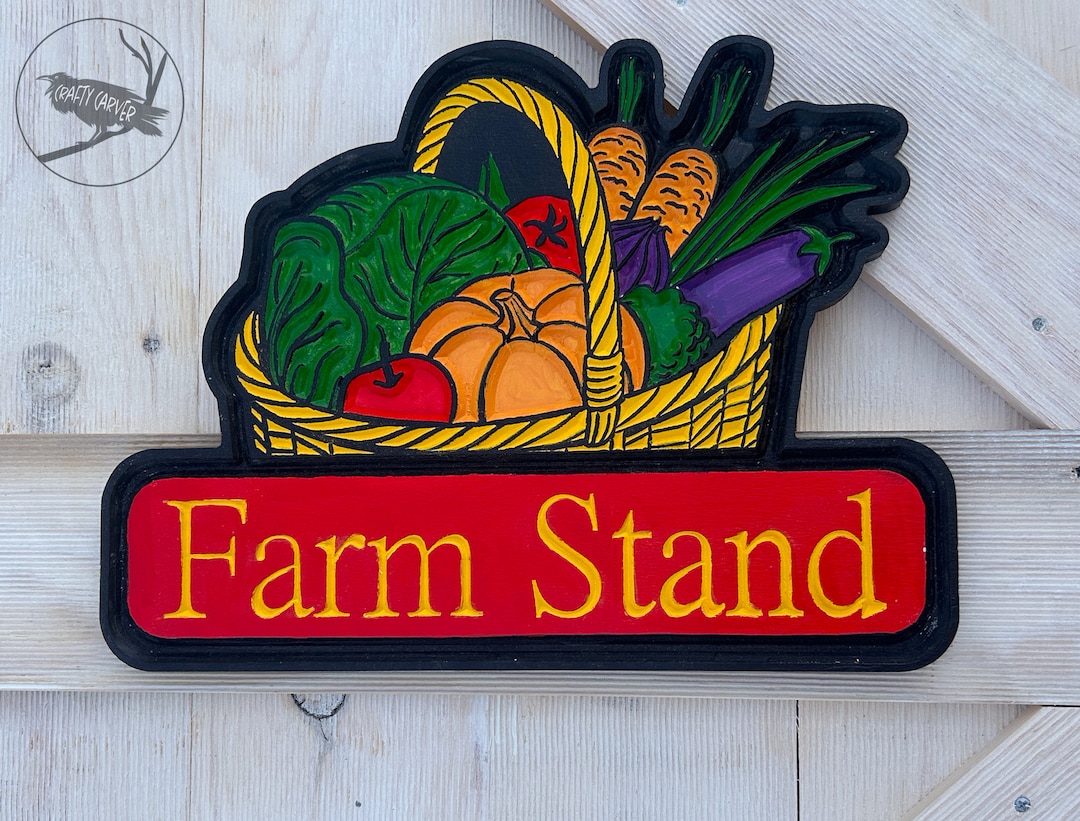 Farm Stand Sign Custom Wood Signs for Farm Stands, Farmer's Market, or ...