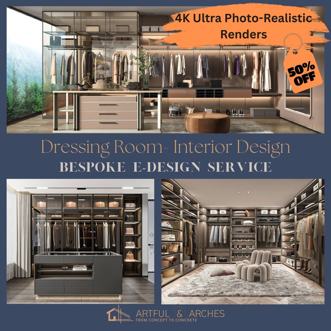 Dressing Room Interior 3D Home E Design Render CGI Virtual Home Design ...
