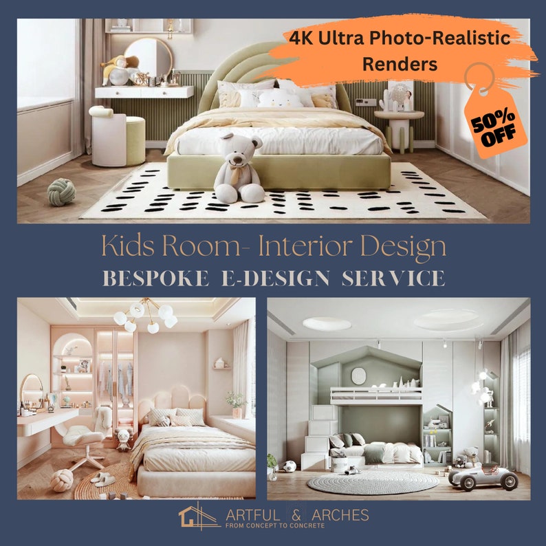 Kids Room Nursery 3D Home E Design Render CGI Virtual Home Design ...