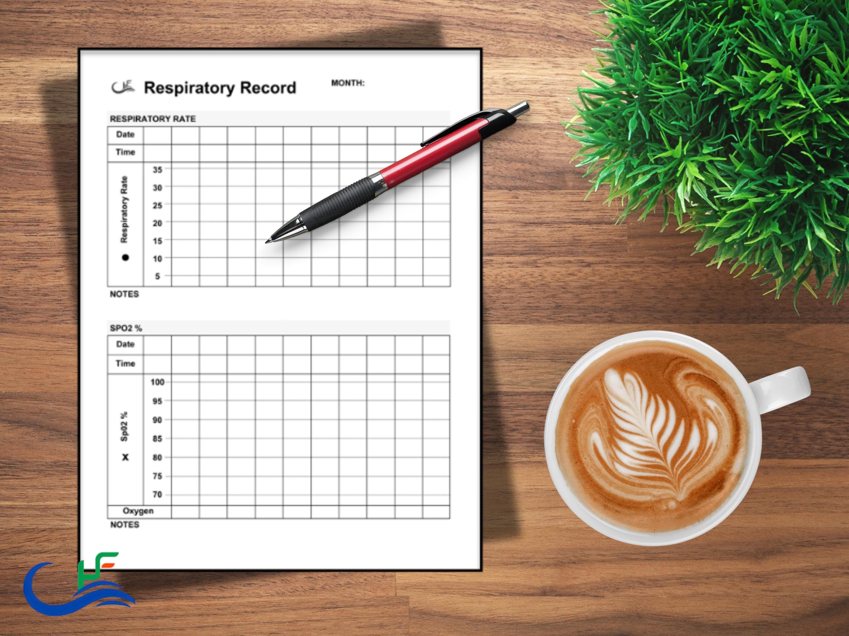 Respiratory Record, Track Your Breathing, SP02%, Oxygen Saturation ...