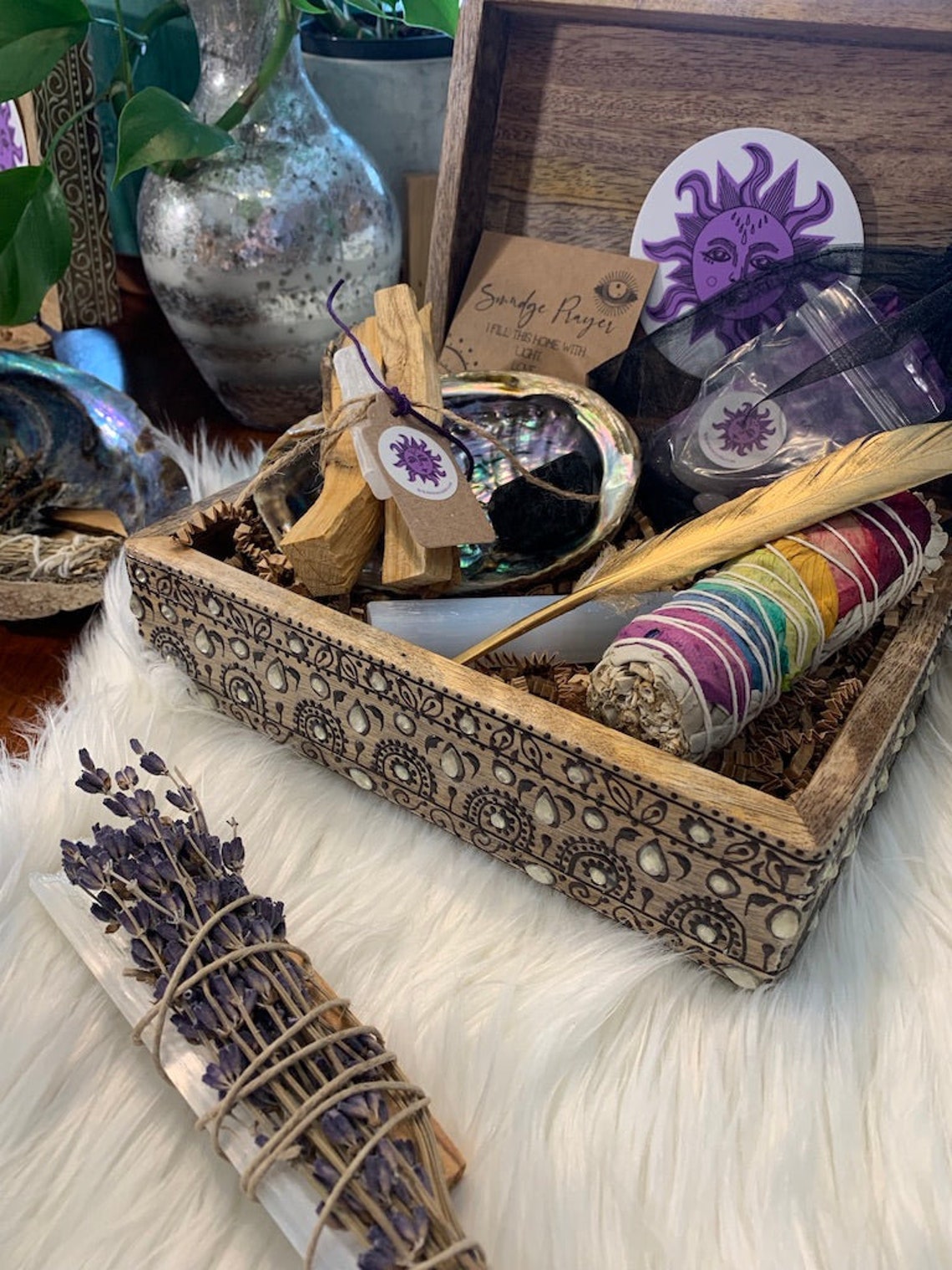 Lavender Smudge Bundle | Clearing - Charging - Calming - Amplifying ...