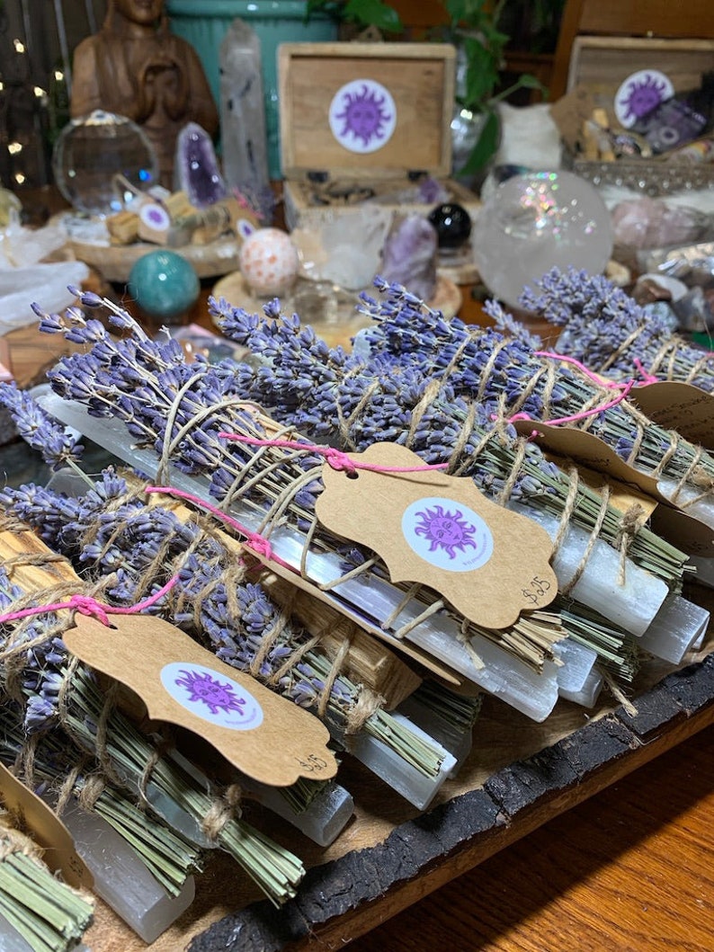 Lavender Smudge Bundle | Clearing - Charging - Calming - Amplifying ...
