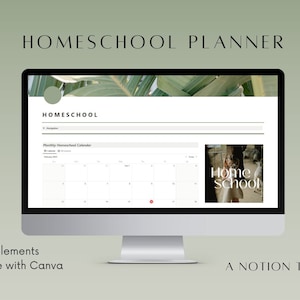Notion Template for Homeschool Planner Lesson Organization Aesthetic ...