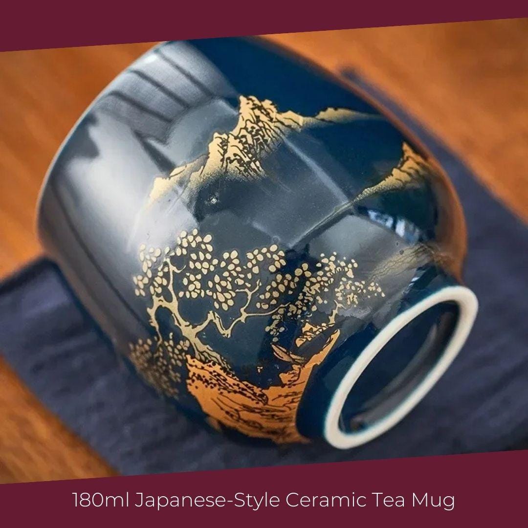180ml Japanese-style Ceramic Tea Mug - Etsy